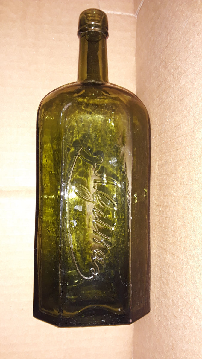J.A. GILKA BERLIN Schiitzen Str. No 9 Green German Liquor Bottle – East ...